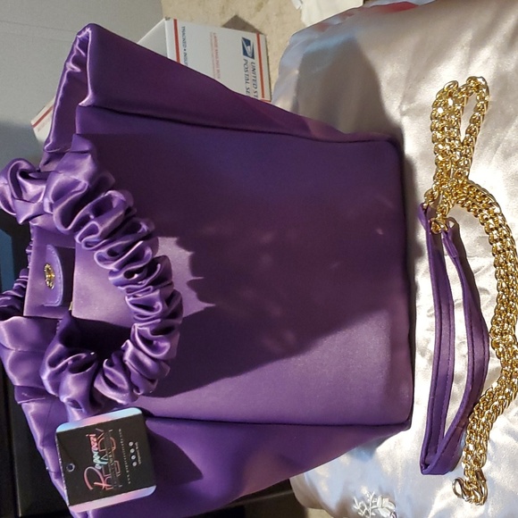 paparazzi | Bags | Nwt Purple Satin Paparazzi Purse | Poshmark